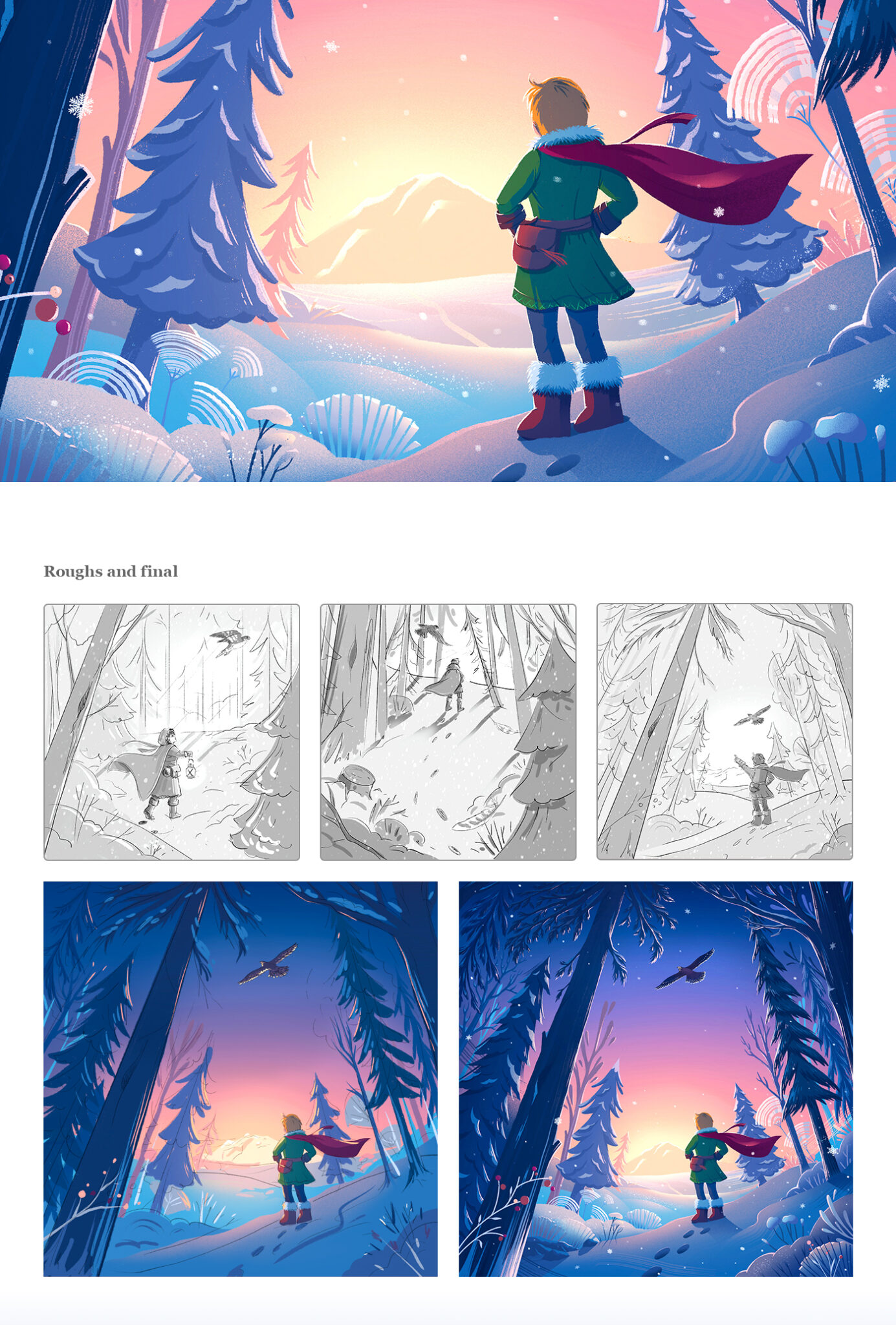 Audio-book Cover Illustration for Calm – Anna Kupstova